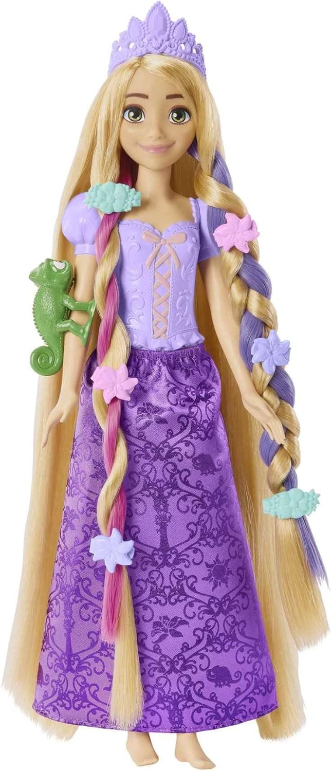 רפונזל שיער קסום משנה צבע כולל אביזרים - Mattel Disney Princess