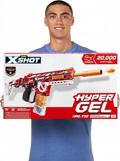 רובה ג'ל אוטומטי גדול עם 20,000 כדורי ג'ל - XSHOT Hyper Gel HPG-700